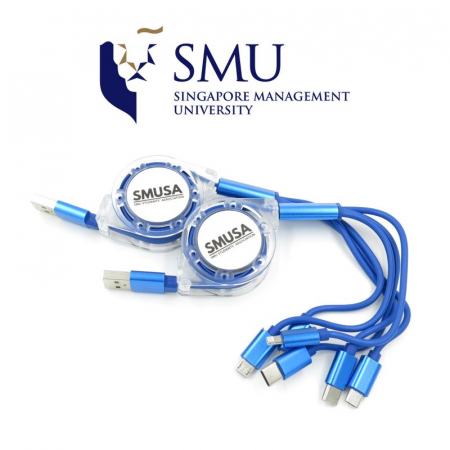 Retractable Cable Logo Printing | Simplicity Gifts Singapore